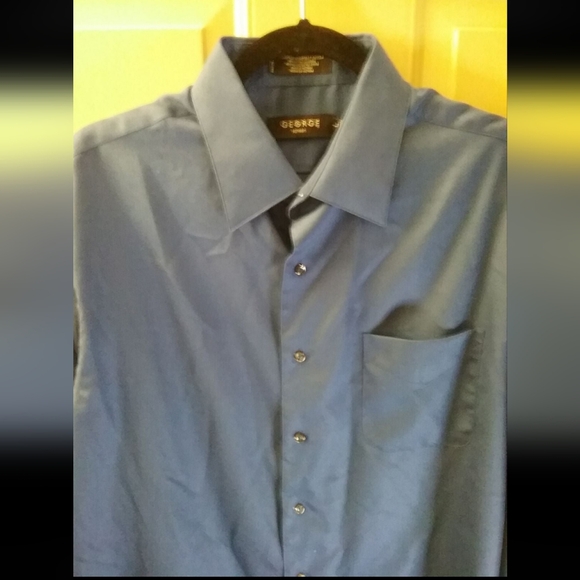 George | Shirts | George Blue Dress Button Down Shirt | Poshmark